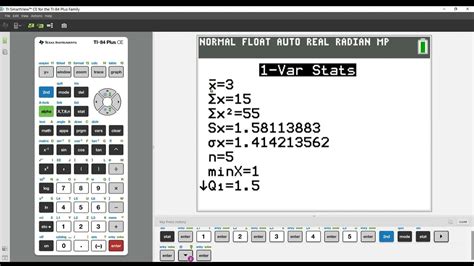 Descriptive Statistics Ti Graphing Calculator Youtube