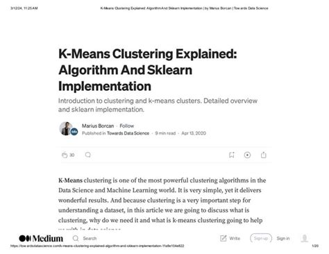K Means Clustering Explained Algorithm And Sklearn Implementation By