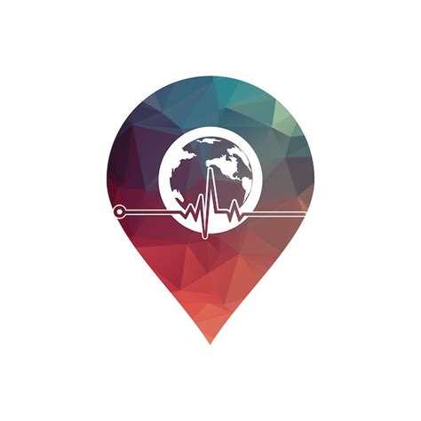 Un Pointeur De Carte Avec Un Symbole De Coeur Et Un Battement De Coeur