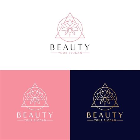 Premium Vector Beauty Vector Logo Design Sacred Geometry And Lotus