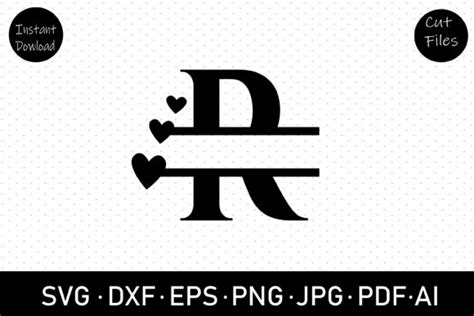 Split Letter R Monogram Graphic By Rizu Designs Creative Fabrica
