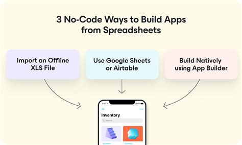 spreadsheet app builders 3 amazing ways to turn spreadsheets into apps