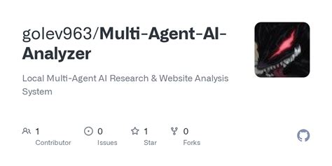 Github Golev963multi Agent Ai Analyzer Local Multi Agent Ai