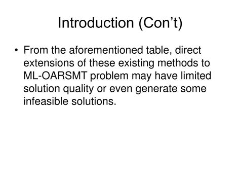 Ppt Multilayer Obstacle Avoiding Rectilinear Steiner Tree Construction Based On Spanning