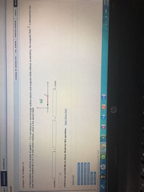 Solved In Figure Below An Electron Moves At Speed V 131
