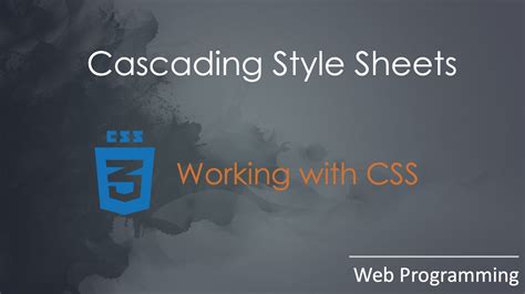 Understanding Css Basic Concepts And Working With Css Selectors Class