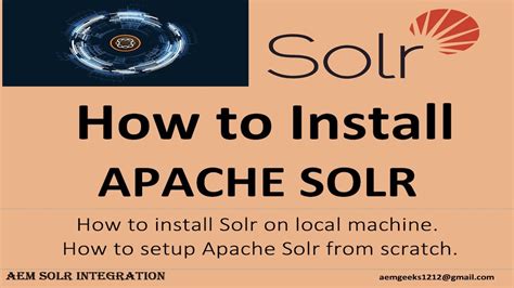 AEM Solr 2 How To Install Apache Solr On Local Machine YouTube