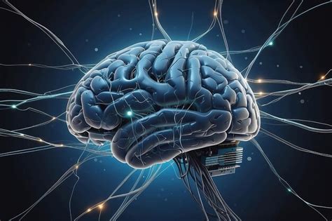 Premium Photo Brain Neural Network Computer Illustration
