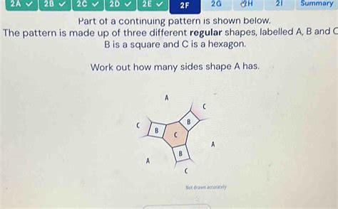 Solved 2a 2b 2c 2d 2e 2f 2g H 21 Summary Part Of A Continuing Pattern