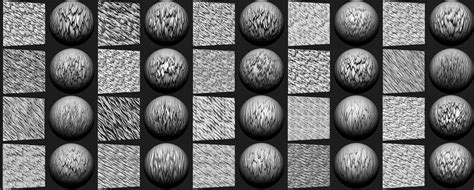 30 stylized fur texture brushes and noise pack brush or tool by netleon