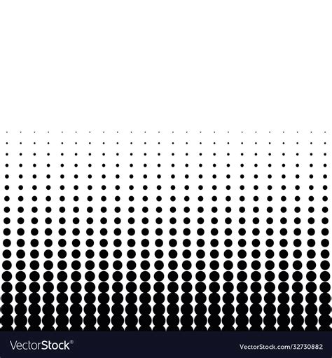 Monochrome Dotted Style Pattern Background Vector Image
