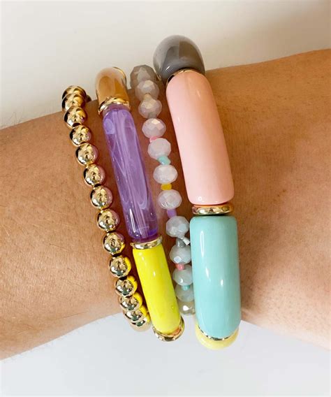 Ccb Texture Ball Multi Stackable Bracelet