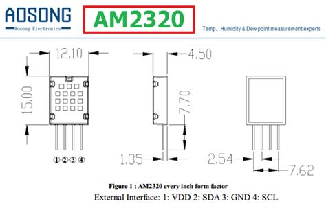 Am2320 Pdf Temperature And Humidity Sensor