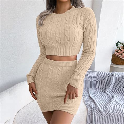 Womne Fashion Autumn And Winter Leisure Navel Revealing Sweater With