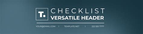 Checklist Versatile Header Template Edit Online And Download Example