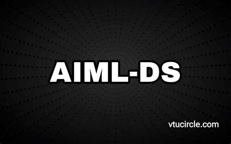 Vtucircle Aiml Ds