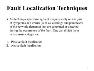 Fault Localization In Computer Network PPT