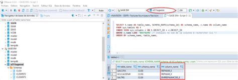 Sql Server Rechercher Une Colonne Dans Toute La Base De Données