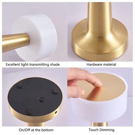 Rechargeable Touch Sensor Led Metal Lamp