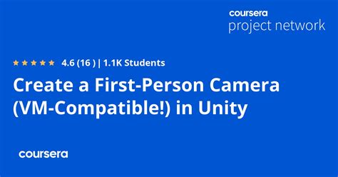 Create A First Person Camera Vm Compatible In Unity Coursya