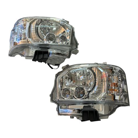 Set 2pcs Crystal Clear Led Angel Eyes Projector Headlights Fits Toyota