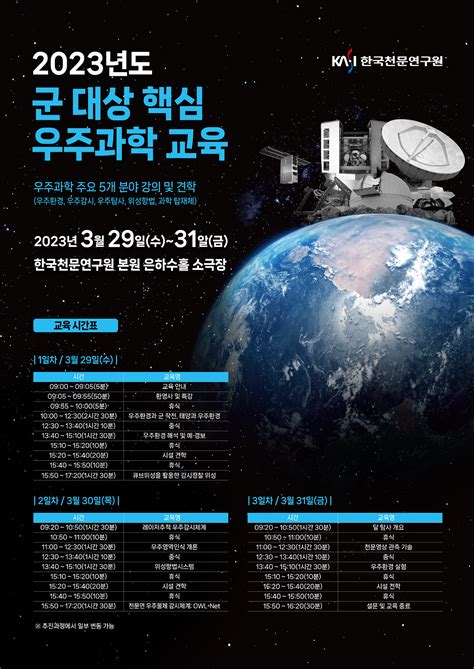 천문연 참고자료 대한민국 국방우주 주역을 위한 군 대상 핵심 우주과학 교육 개최 Ks News Korea Scoop