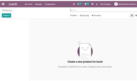 Lunch Odoo V14 Book Odoo For Beginners Cybrosys