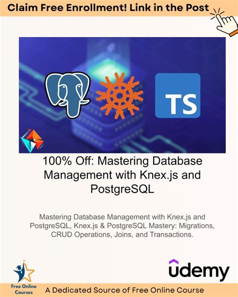 Freecourse Udemycourse Databasemanagement Knexjs Postgresql