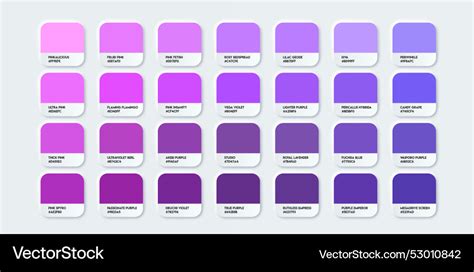 Purple Color Palette With Names