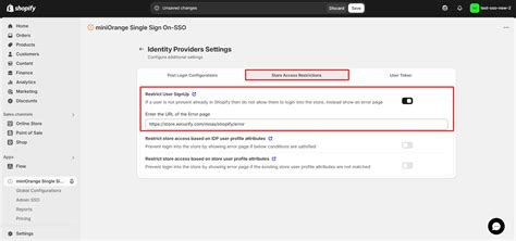 Shopify Single Sign On Restrict User Sign Up