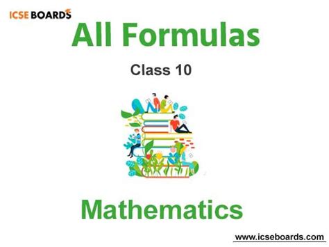 Maths Formulas For Class 10 Icse Free Pdf Download Artofit
