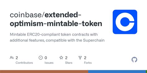 GitHub Coinbase Extended Optimism Mintable Token Mintable ERC Compliant Token Contracts