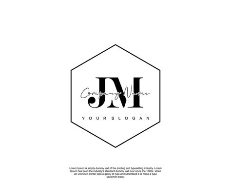 Letra Inicial Jm Logotipo Femenino Monograma De Belleza Y Elegante Dise O De Logotipo Logotipo