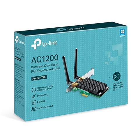 Placa de Red WiFi TP Link Archer T4E PCIE Dual Band AC1200 Gezatek Computación