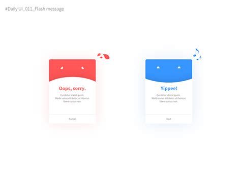 Daily UI 011 Flash Message On Behance