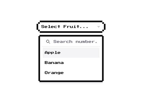 8 Bit Combo Box 8bitcn Ui