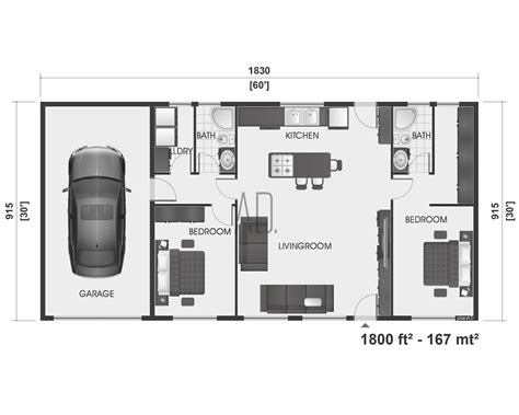 2 Bedroom House Plans Garage House Plans New House Plans Rv Garage
