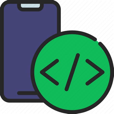 mobile code device programming coding icon download on iconfinder