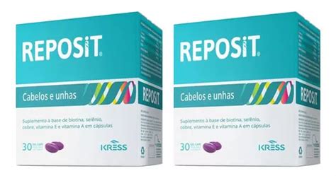 Reposit Suplemento Para Cabelo E Unhas Fortes Gel Caps MercadoLivre