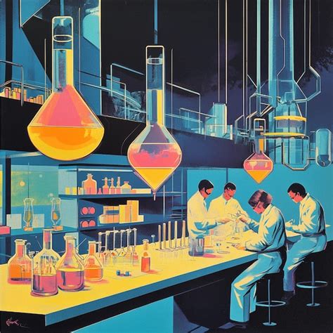 An Image Of A Chemical Laboratory With Scientists Conducting