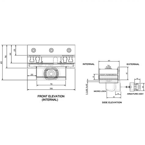 Asec Gs102 Micro Power Lock With Sdgi Bracket Saunderson Security