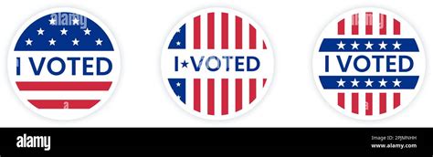 I Voted Stickers Cut Out Stock Images And Pictures Alamy