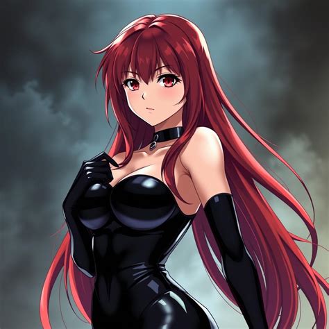 Seductive Anime Beauty In Latex