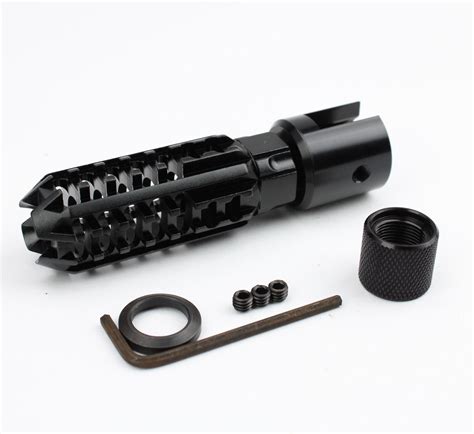 Black Muzzle Brake Linear Compensator Compatible With Ruger 10 22 1022 22lr Ebay