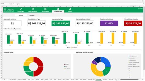 Planilha Controle De Mensalidades Em Excel Vba Planilhas Excel My