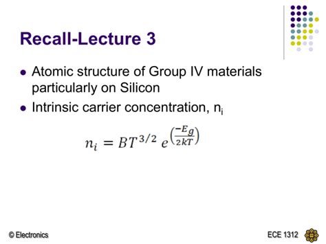 Semiconductor Physics Silicon PN Junctions And Carrier Behavior