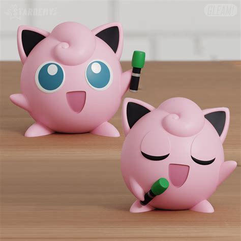 🧑‍🎤 Jigglypuff Sing Chibi Mic 2 Models Easy Print・ 3d File For 3d