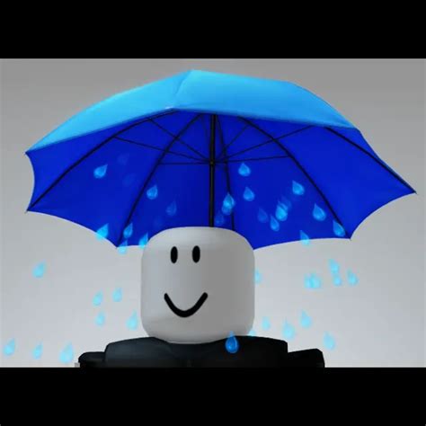 [roblox] Rainy Day Umbrella Flaming Blue Phoenix Bundle Other