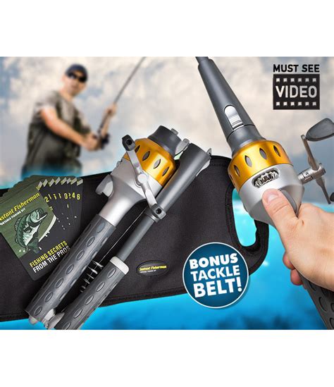 Instant Fisherman V2 Folding Fishing Rod - Hook of the Day