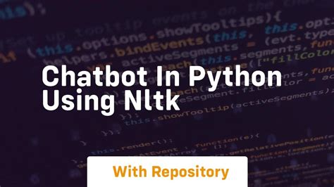 Chatbot In Python Using Nltk Youtube